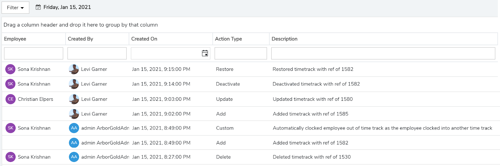 Time Tracking Enhancements